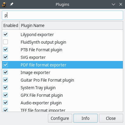 Plugins - TuxGuitar Help