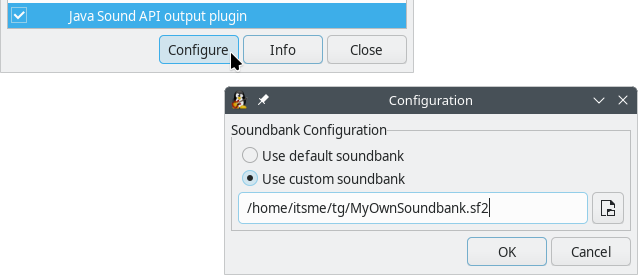 Sound settings - TuxGuitar Help